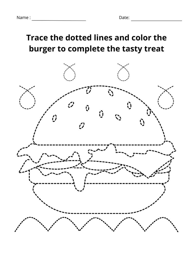 50 Preschool Line Tracing Worksheets, Homeschool Busy Book, Trace Lines ...