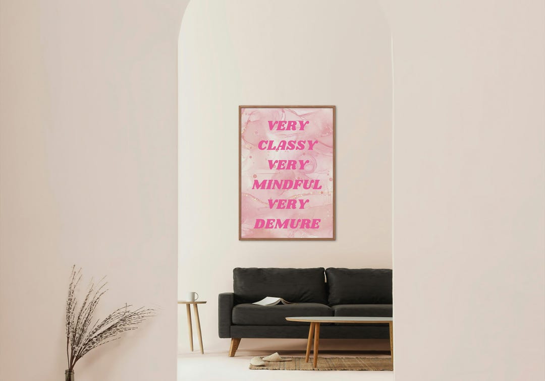 Very Class Very Mindful Very Demure Art - Etsy