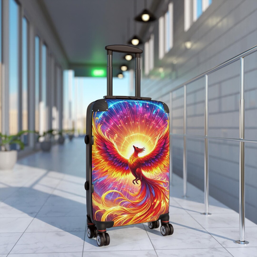 Suitcase, Phoenix Rising Fantasy Luggage Bag, Flying Phoenix Stand Out Be Unique, Always Find ...