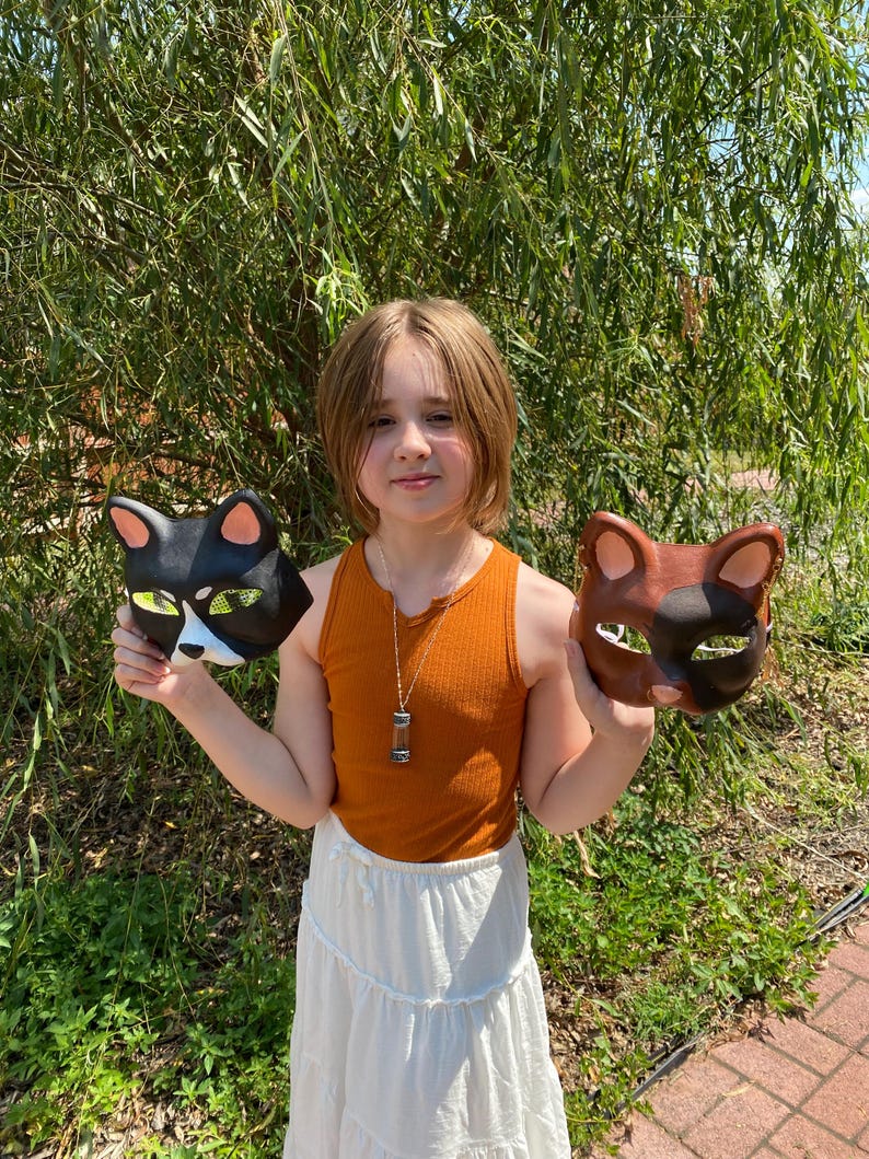 Black & White Therian Tuxedo Cat Mask - Etsy