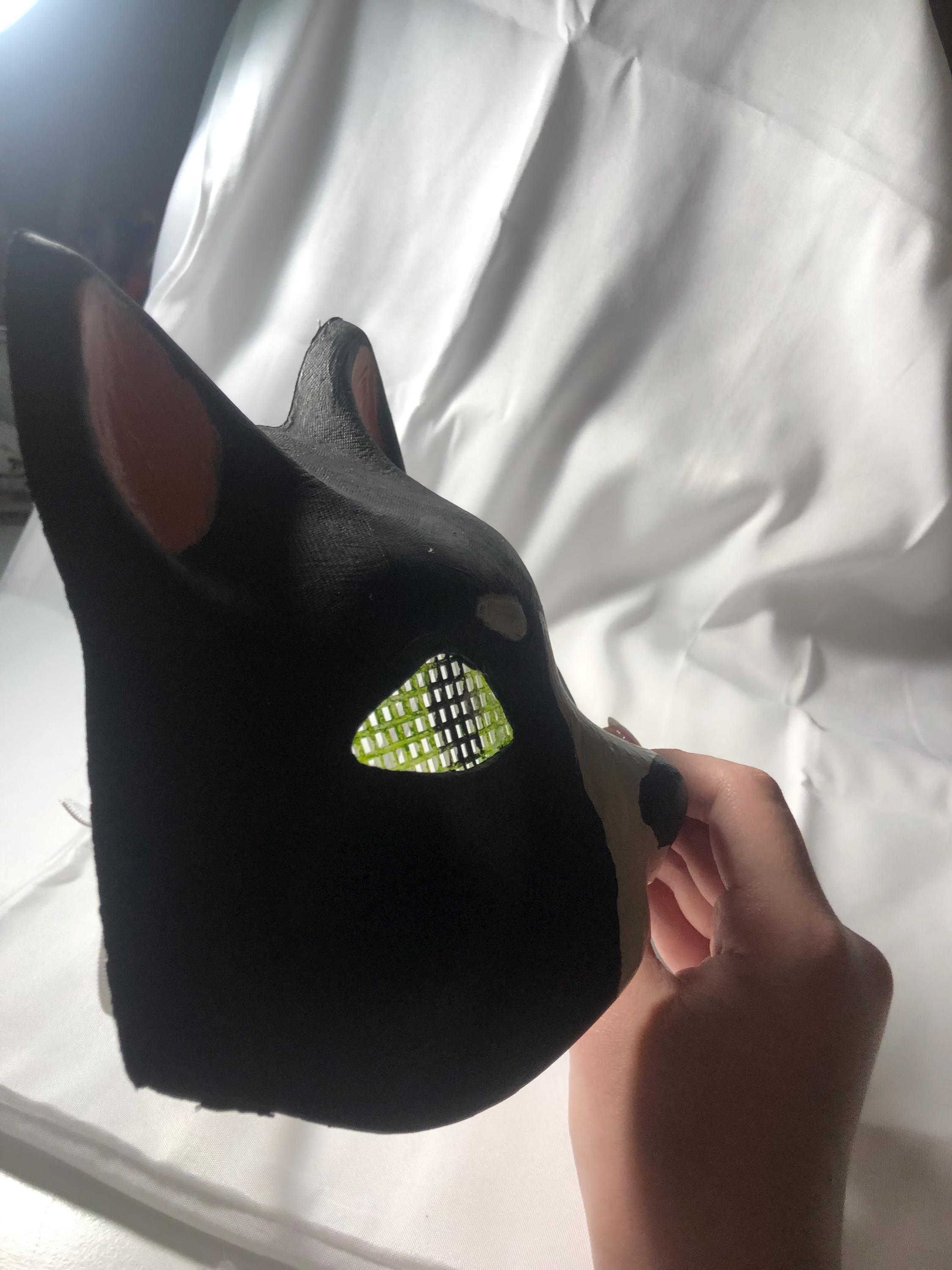 Black & White Therian Tuxedo Cat Mask - Etsy