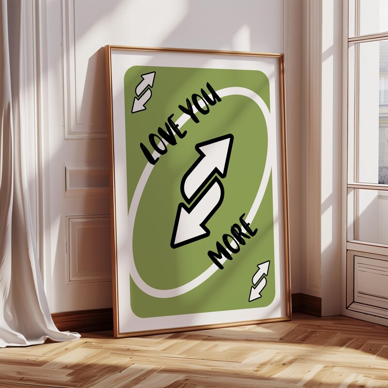 Love You More Uno Card - Etsy