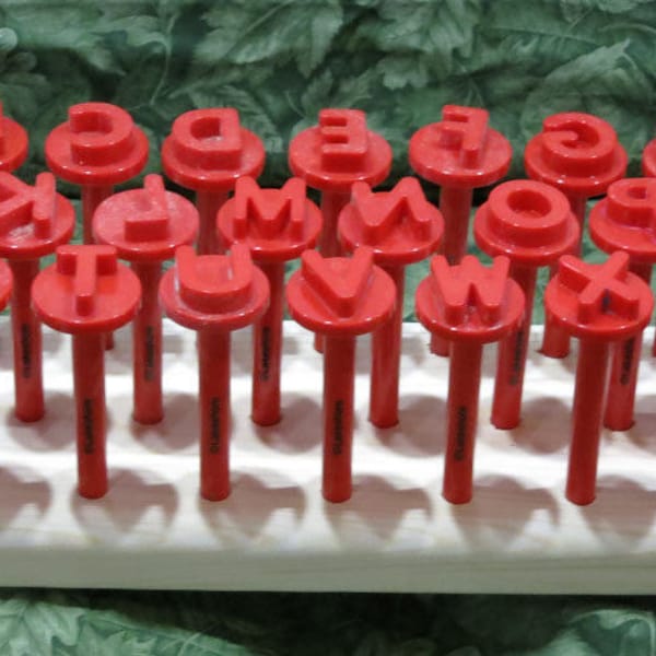Alphabet Playdough Stamps - Etsy