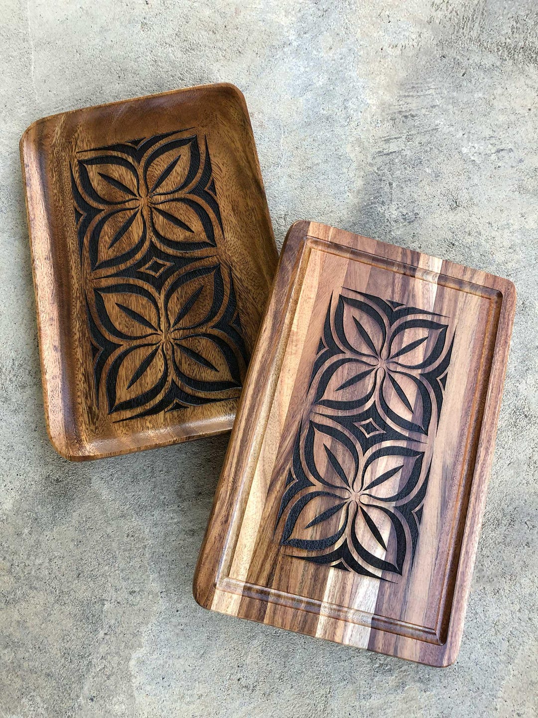 Adinkra Symbols, Cutting Board or Server - Laser Engraved With the ...