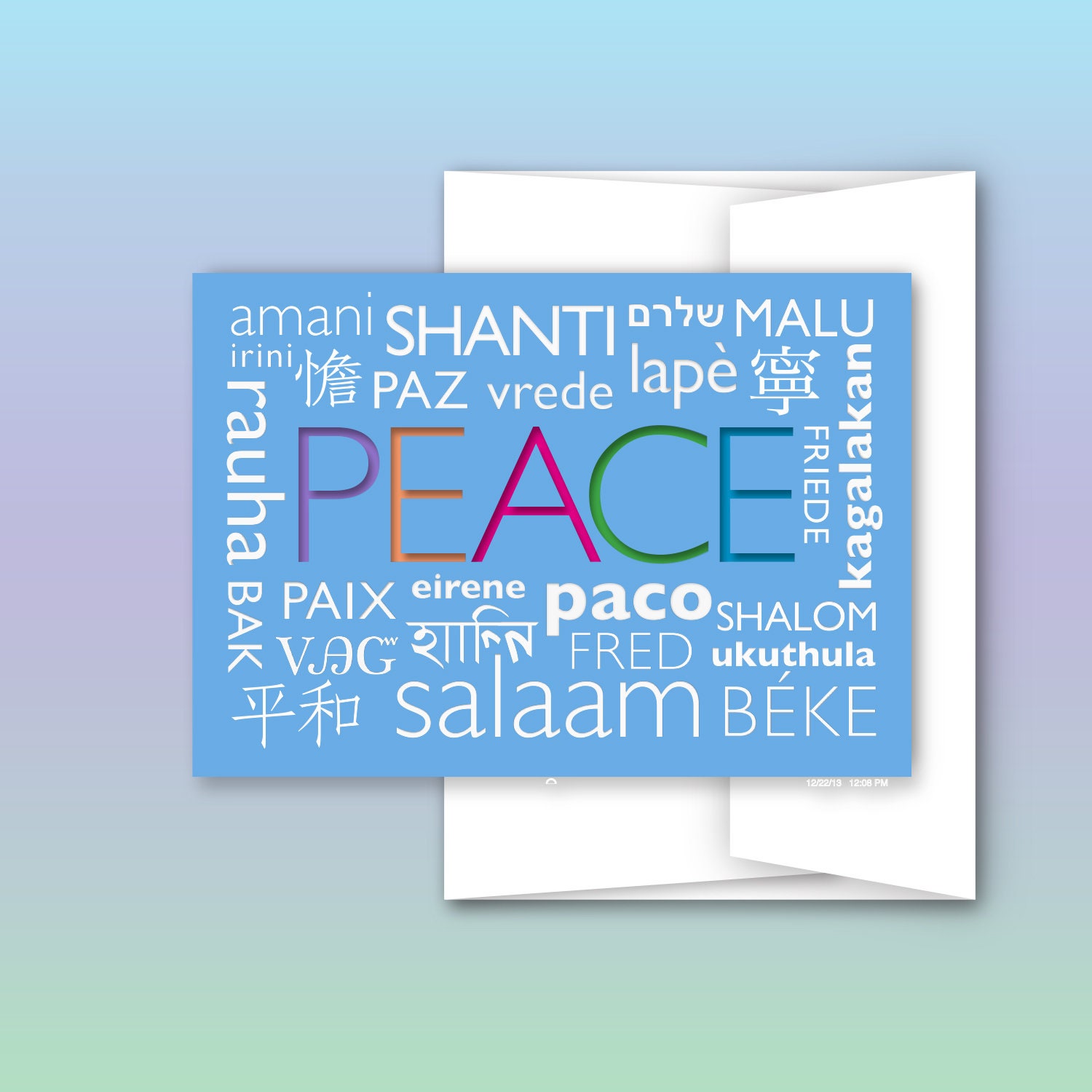 Peace In Different Languages Poster