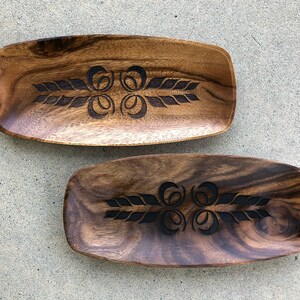 Plater/server/tray - Acadia Wood - Wheat Design Created to Represent ...