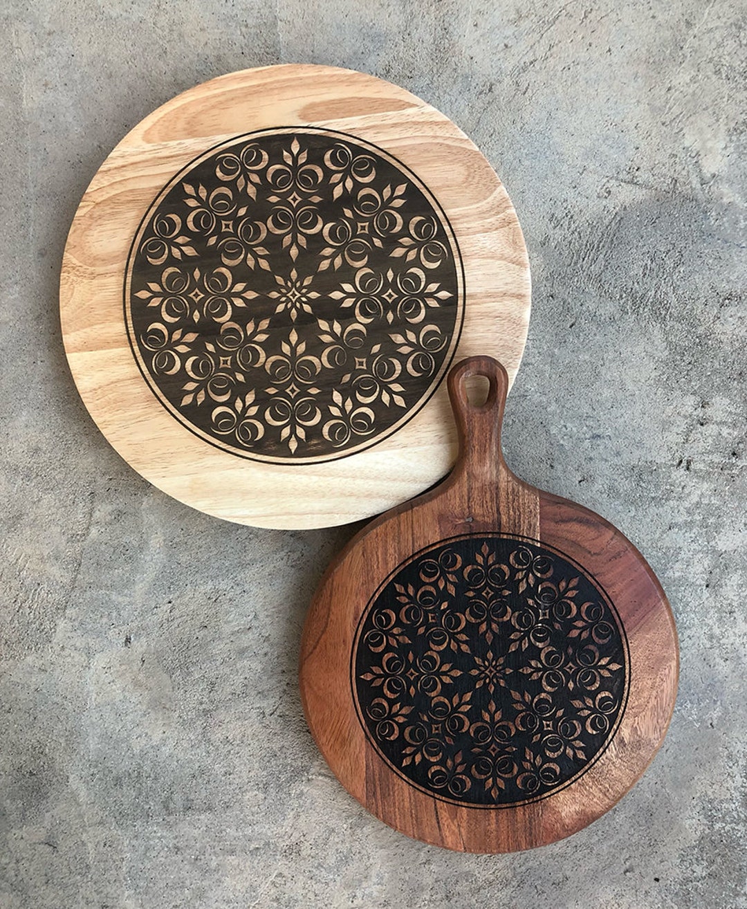 Plater/server/tray - Acadia Wood - Wheat Design Created to Represent ...