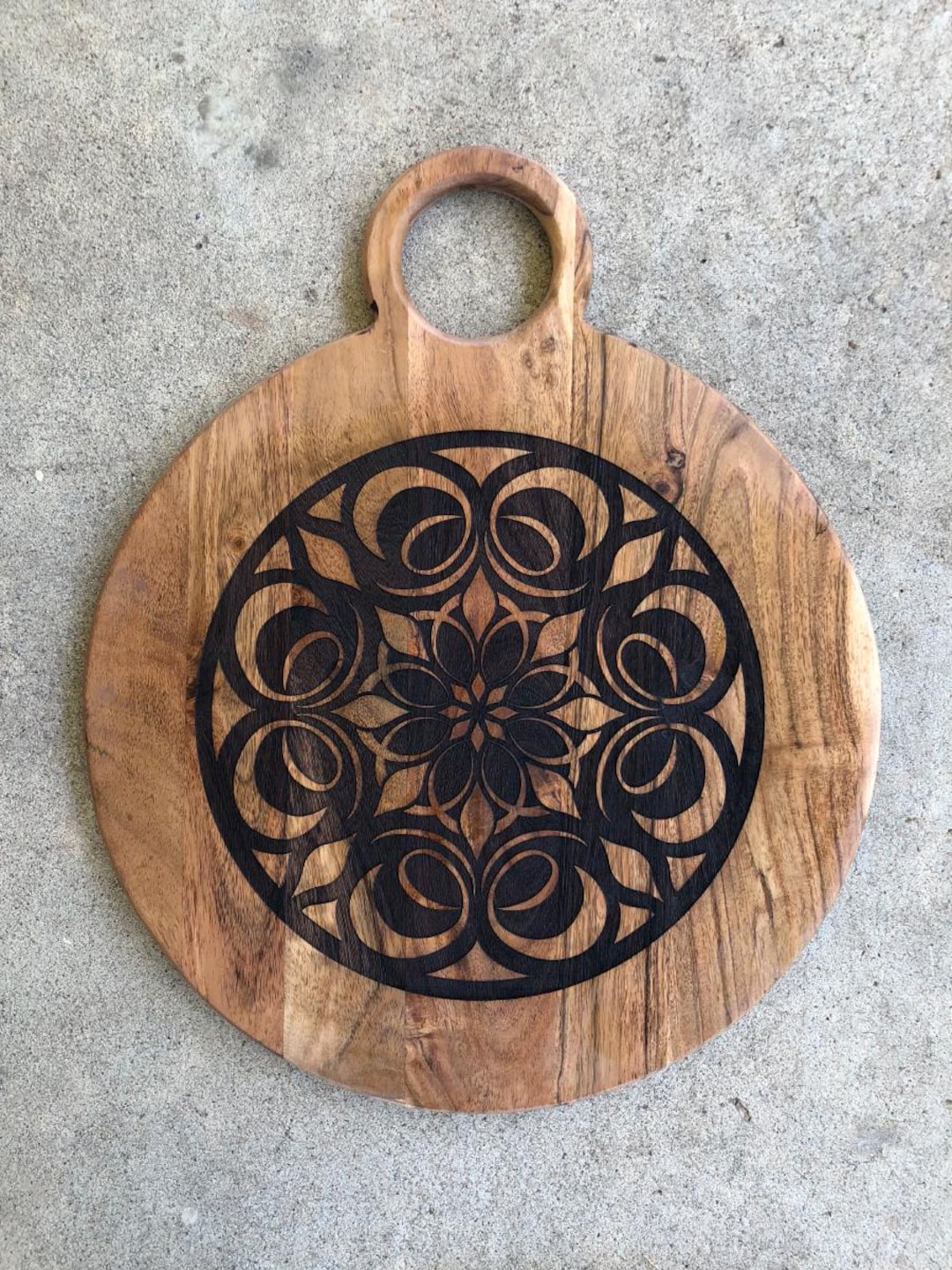 Adinkra Symbols, Cutting Board or Server - Laser Engraved With the ...