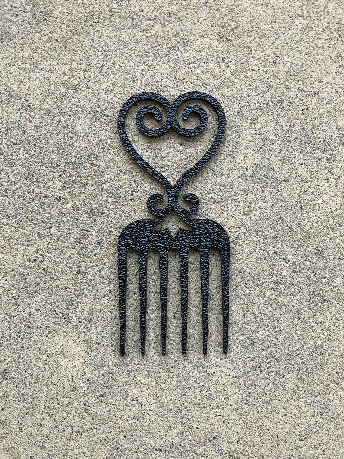 Afro Picks Adinkra Dwennimmen & Nkyinkym Symbol African | Etsy