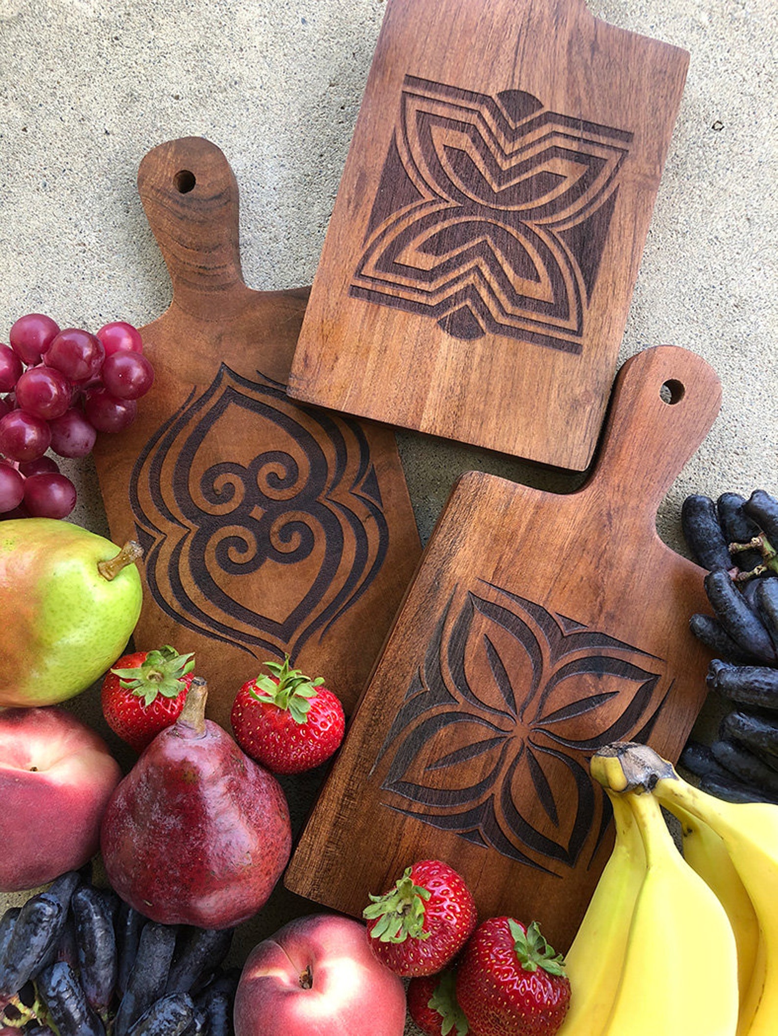 Cutting Board/server, African Adinkra: Asase Ye Duru (earth & Nature ...