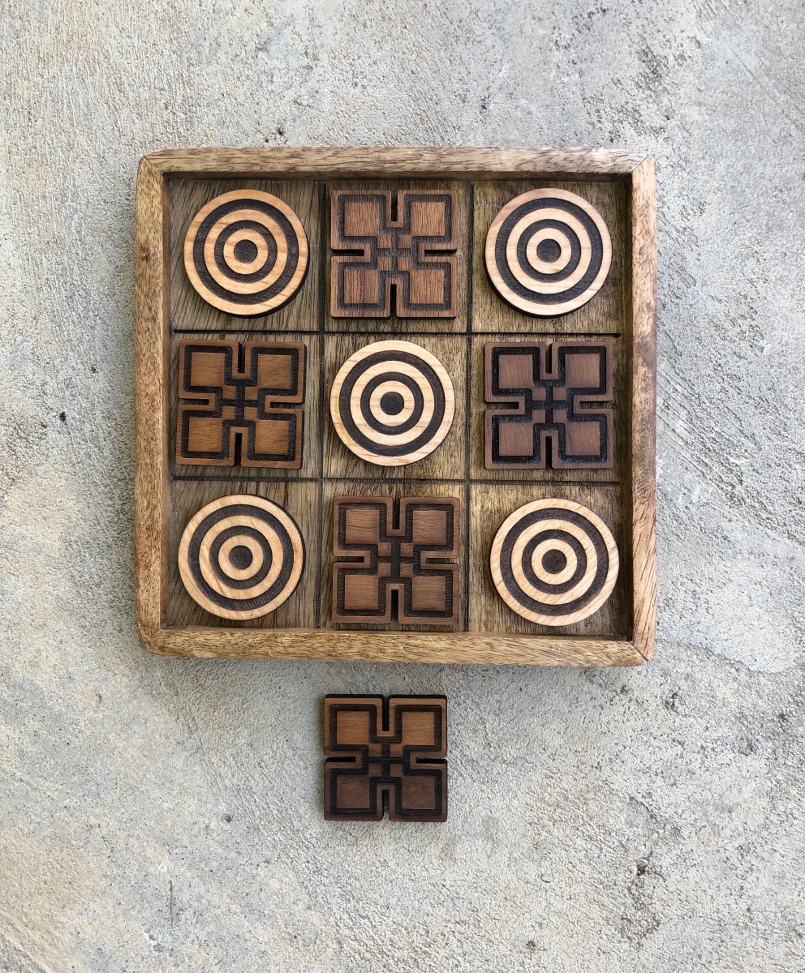 Tic Tac Toe Game With Adinkra Symbols - Acadia Wood: Fawohodie, a ...