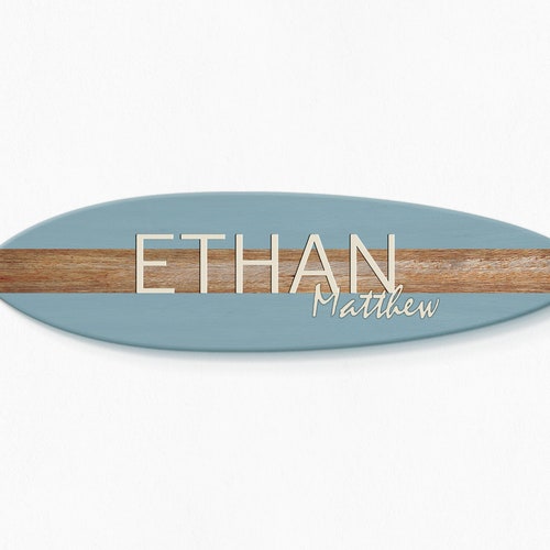 Surfboard Name Sign for Nursery or Children's Room - Etsy