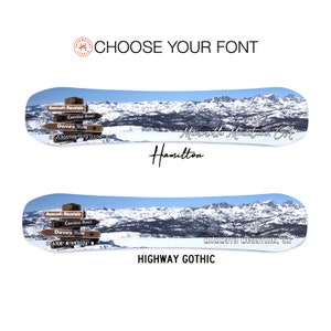 Mammoth Mountain California Snowboard Art Print on Wood | Ski Decor ...