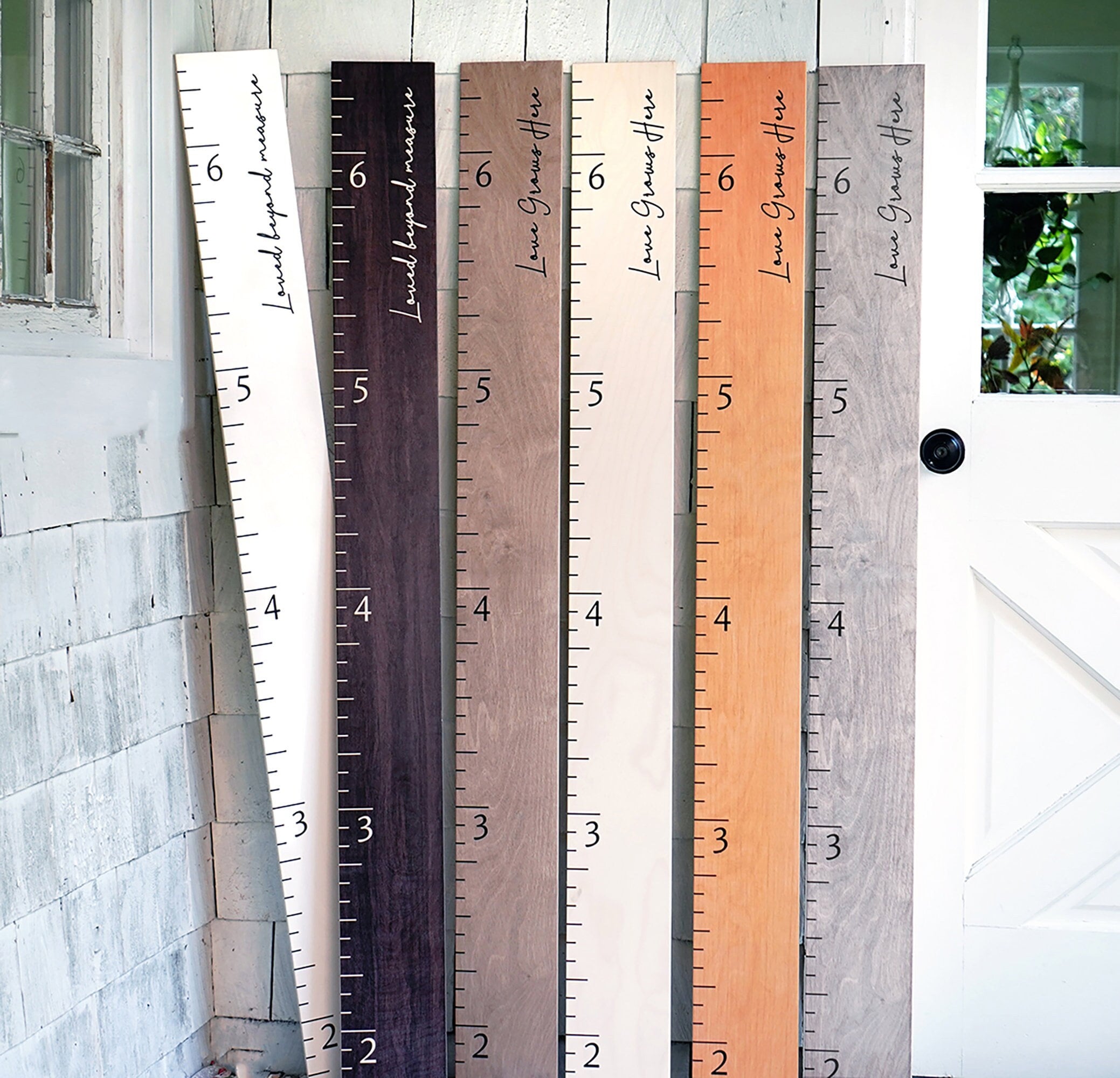 Wooden Ruler Growth Chart Diy