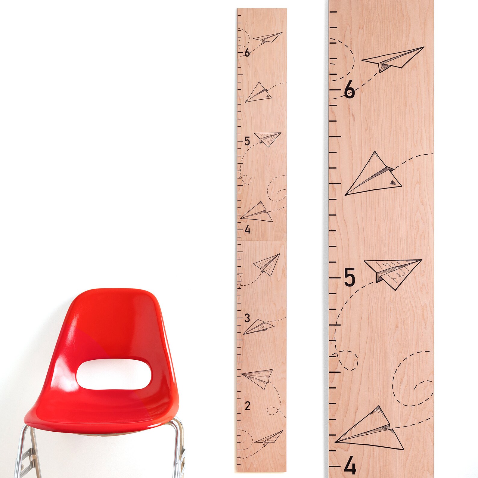 Paper Airplanes Height Chart | Boys Plane Room Decor | Little Pilot ...