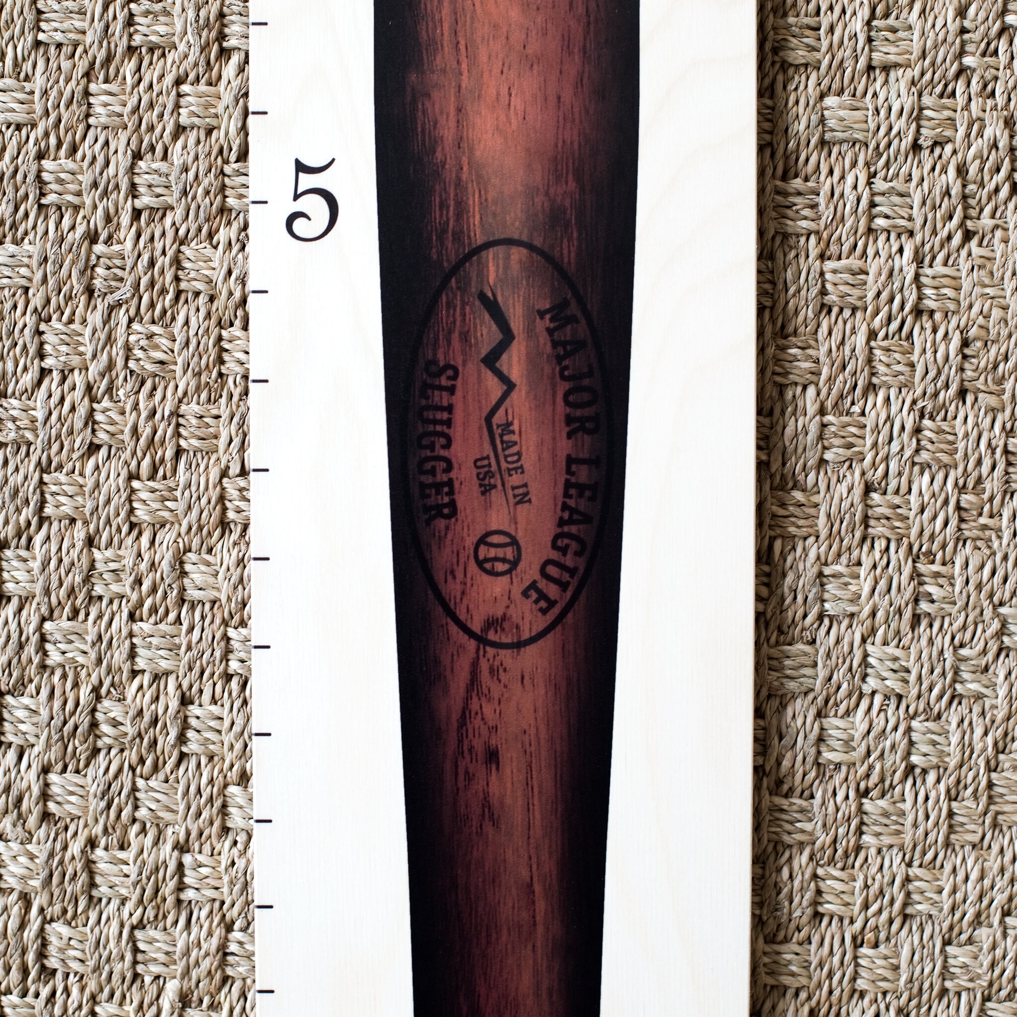 Baseball Growth Chart / Wood Height Chart / Baseball Bat / Baseball ...