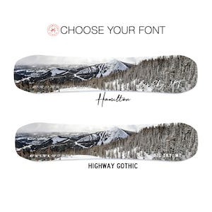 Big Sky Montana Snowboard Art Print on Wood | Ski Decor | Housewarming ...