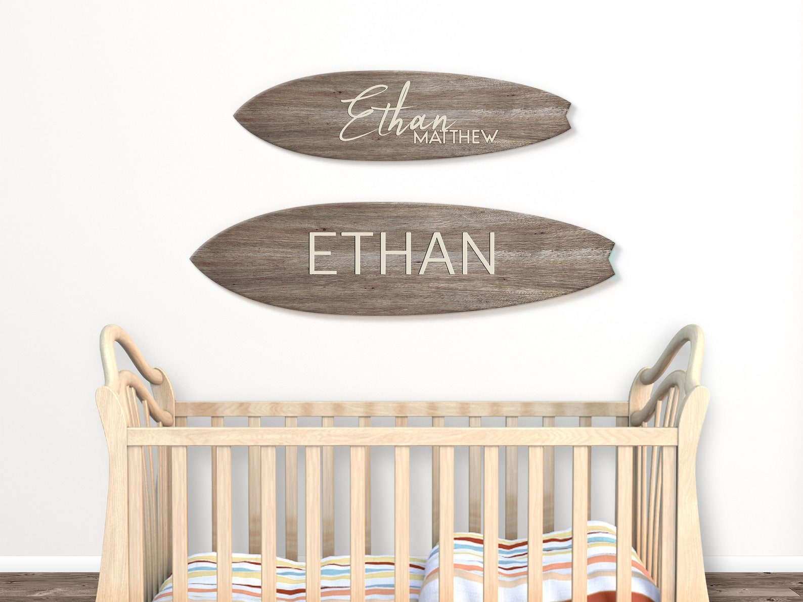 Surfboard Name Sign for Nursery or Children's Room - Etsy