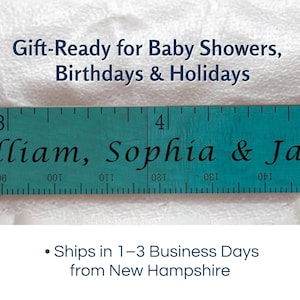Personalized Wooden Growth Chart Ruler – Custom Kids Height Tracker ...