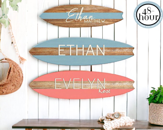 Wooden Surfboard Photography Prop - Etsy