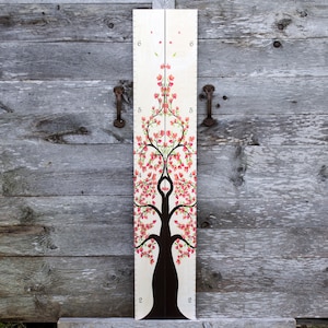 Height Chart for Twins / Siblings | Two Wooden Growth Charts for Boys ...