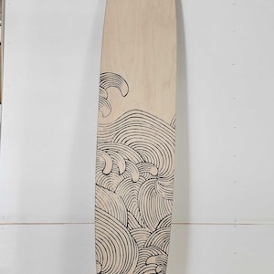 Wave Surfboard Wall Art Surfboard Wall Decor Coastal Home Decor ...