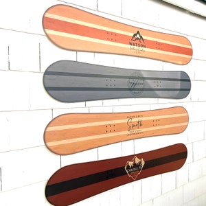 Personalized Snowboard Sign | Alternative Guest Book | Family Snowboard ...