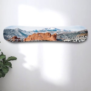 Pikes Peak Kissing Camels Snowboard Art | Snowboard Wall Décor ...