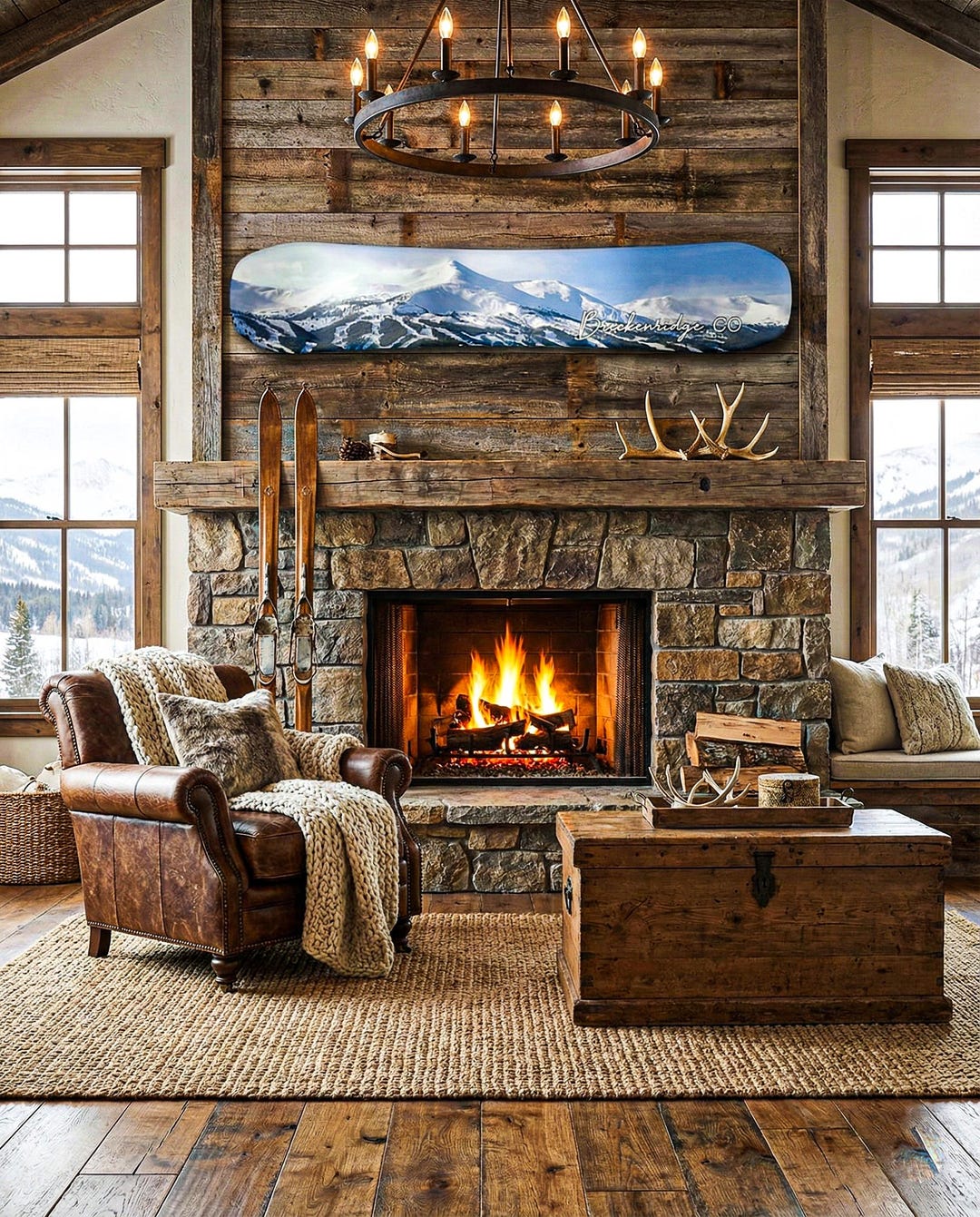 CUSTOM Breckenridge Wood Snowboard Decor | Colorado Housewarming ...