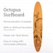 Octopus Wood Surfboard Surfboard Growth Chart Longboard - Etsy