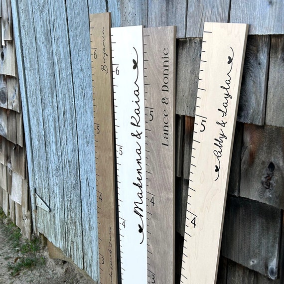 Wooden Ruler Growth Chart Diy