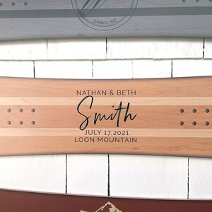 Personalized Snowboard Sign | Alternative Guest Book | Family Snowboard ...