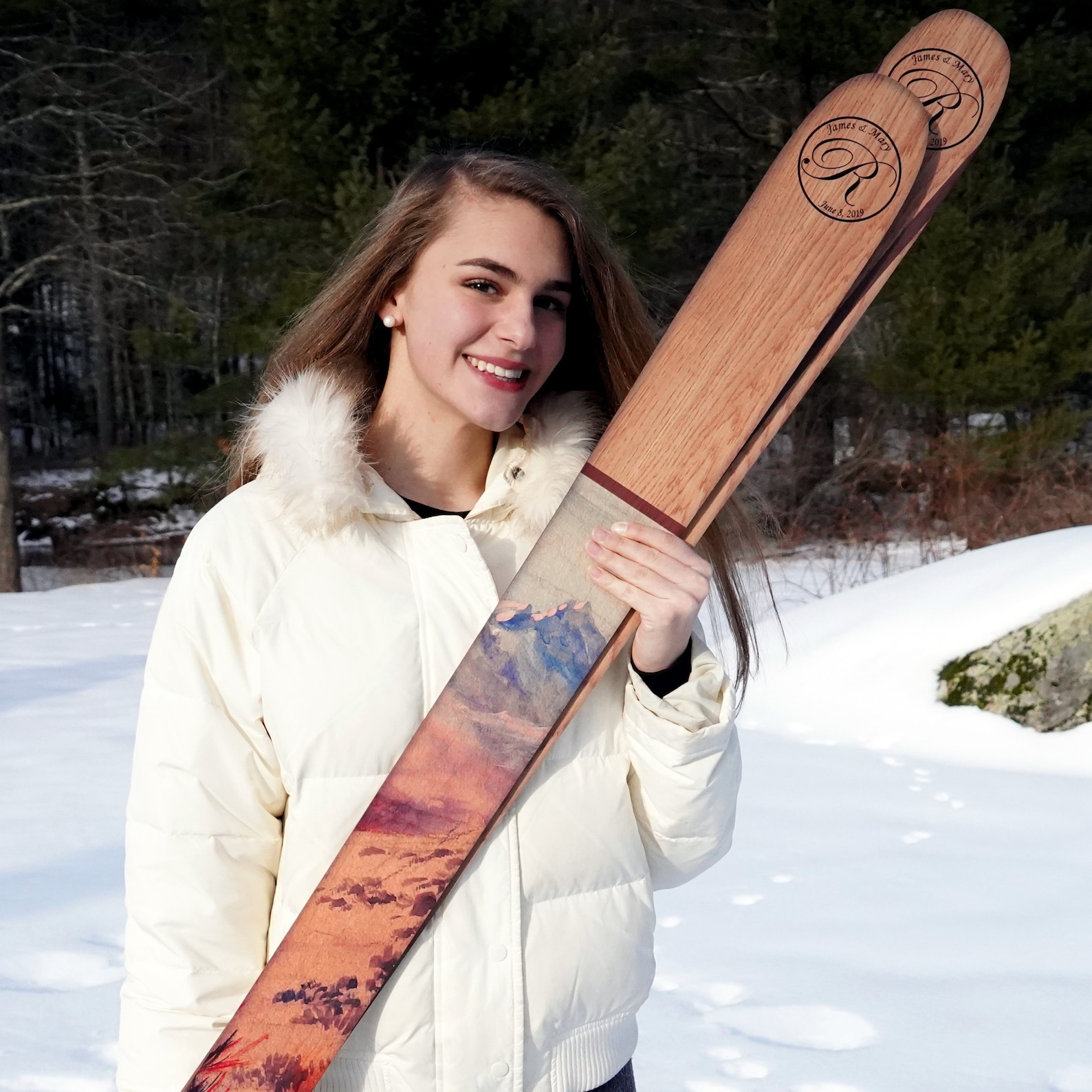 PERSONALIZED Ski Wedding Guest Book Alternative / Wedding Guest Book ...