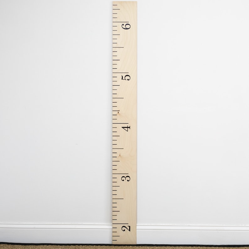 Simple Wood Ruler Growth Chart / Wood Height Chart / Nursery / - Etsy