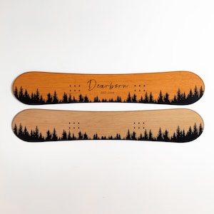 Tree Family Established Snowboard | Personalized Snowboard | Family ...