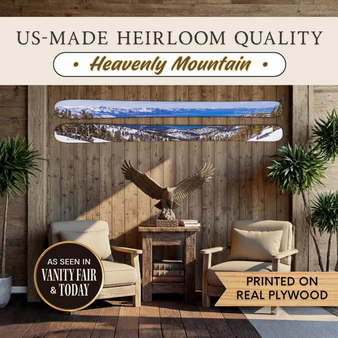Heavenly Mountain Resort Skiing Wall Hanging Decor – Personalized ...