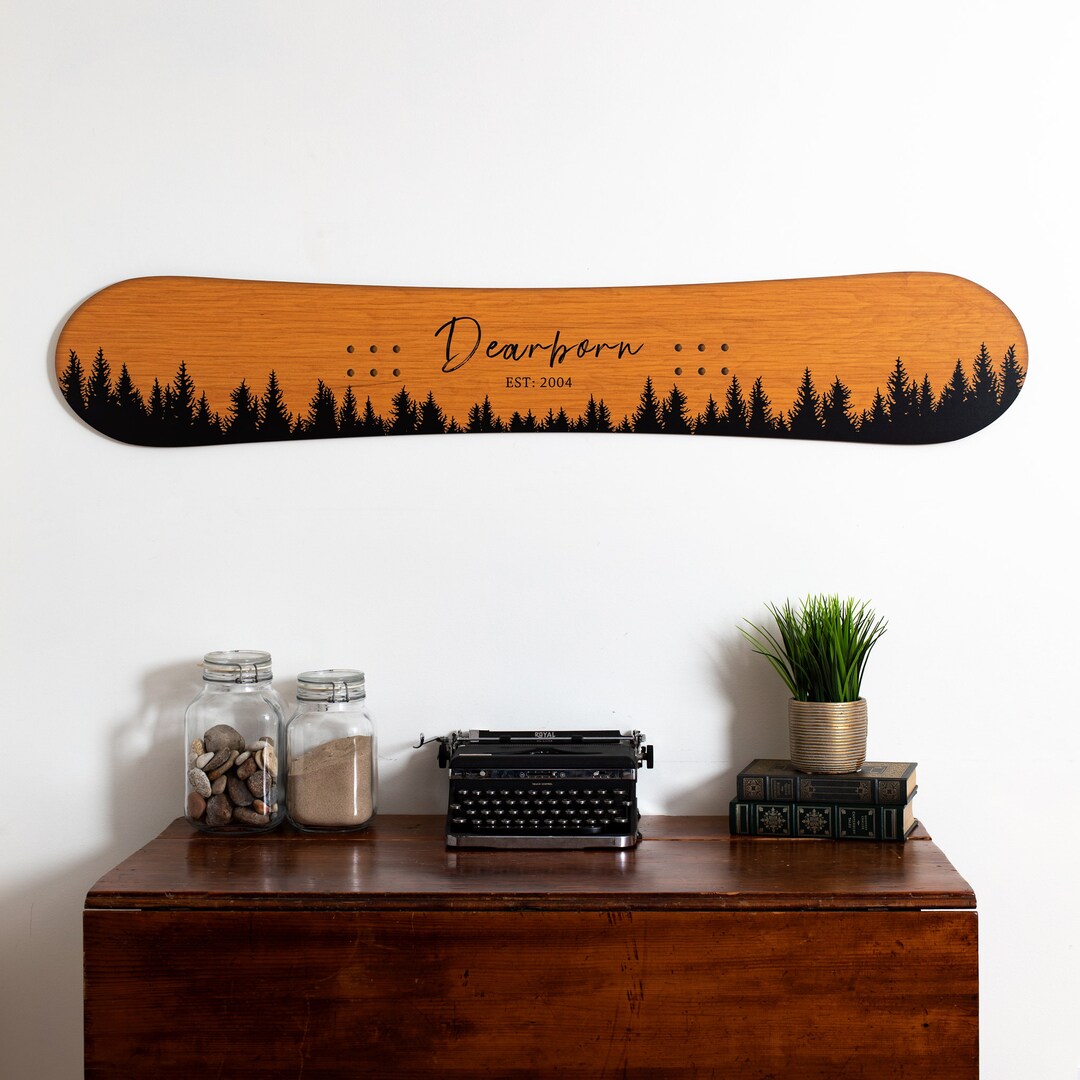 Tree Family Established Snowboard | Personalized Snowboard | Family ...