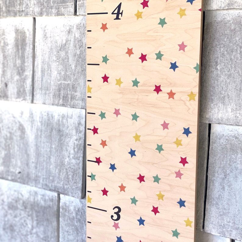 Star Growth Charts for Kids, Boy & Girls | Wooden Growth Chart | Baby ...
