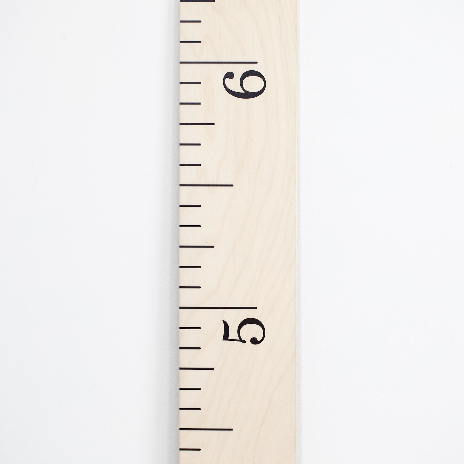 Simple Wood Ruler Growth Chart / Wood Height Chart / Nursery / - Etsy
