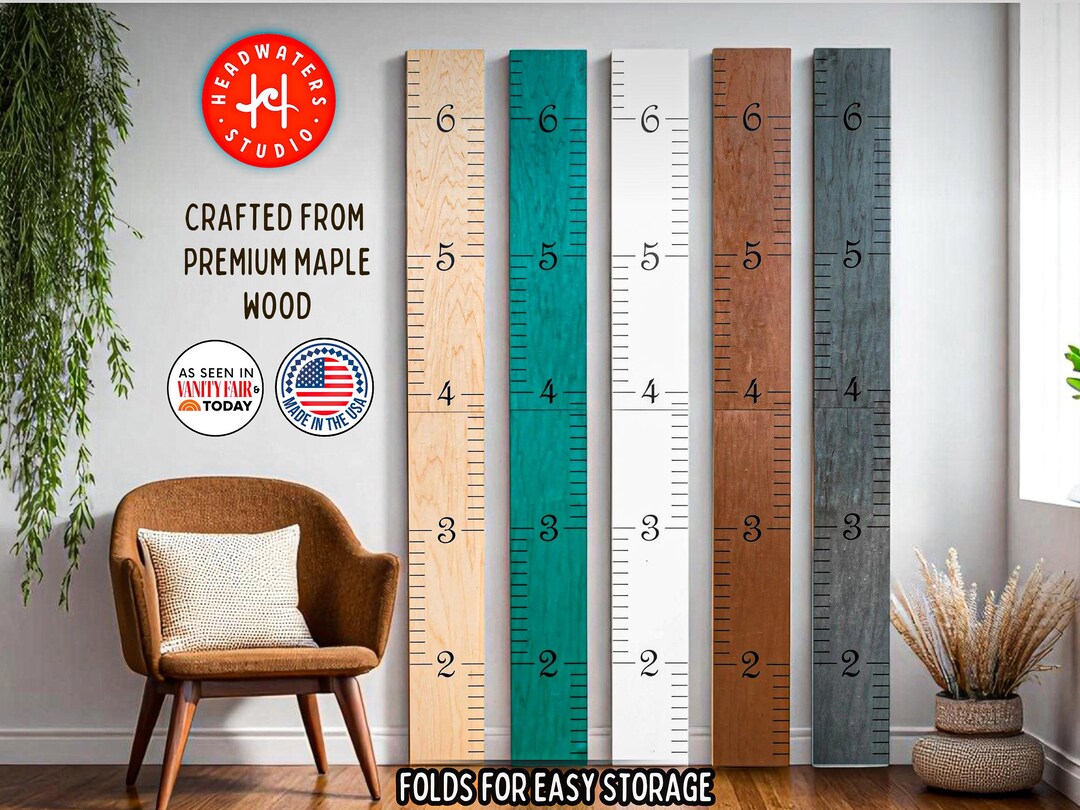 Custom Wood Height Chart for Kids – Personalized Family Growth Chart ...
