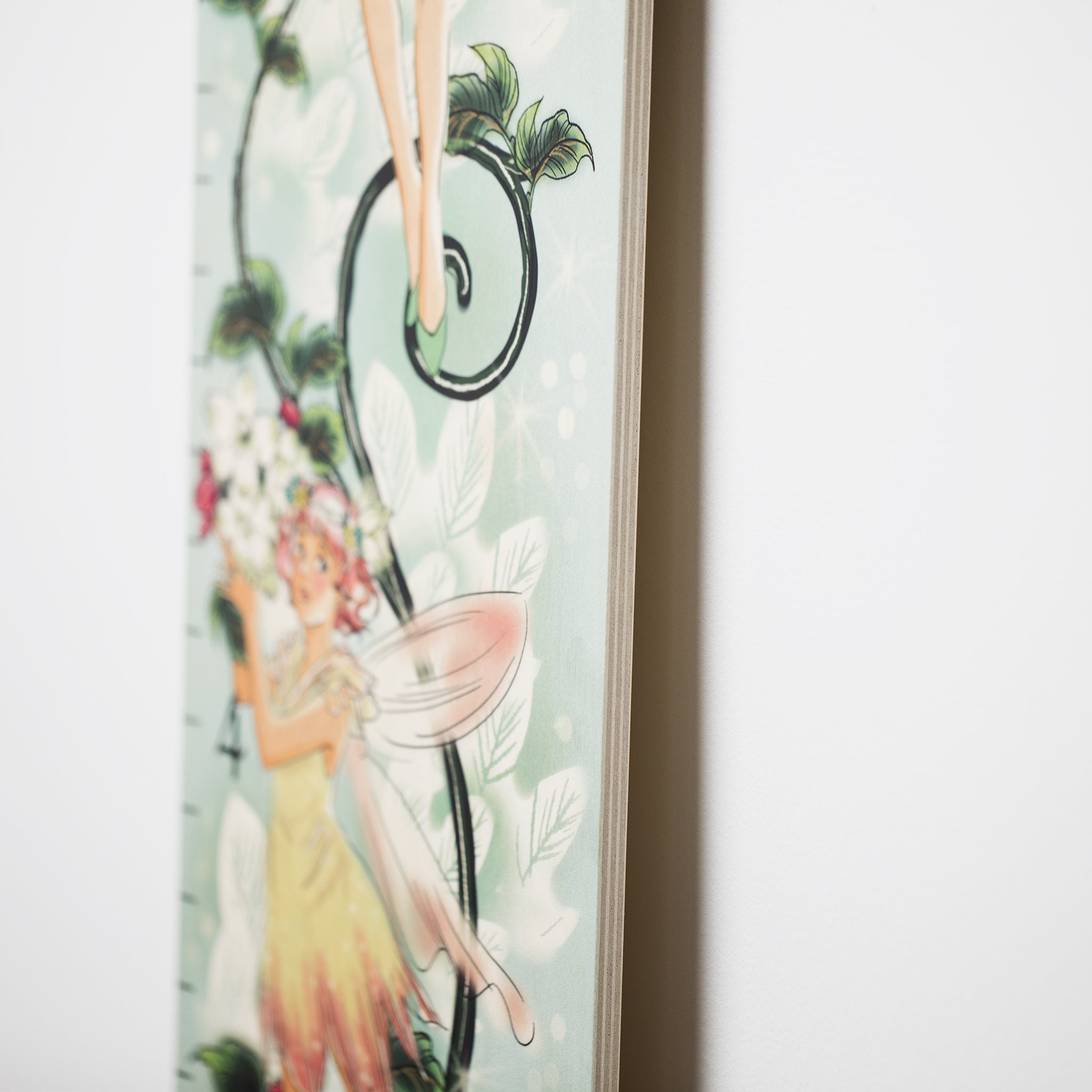Fairy Growth Chart, Wooden Growth Chart, Wood Height Chart, Baby Shower ...