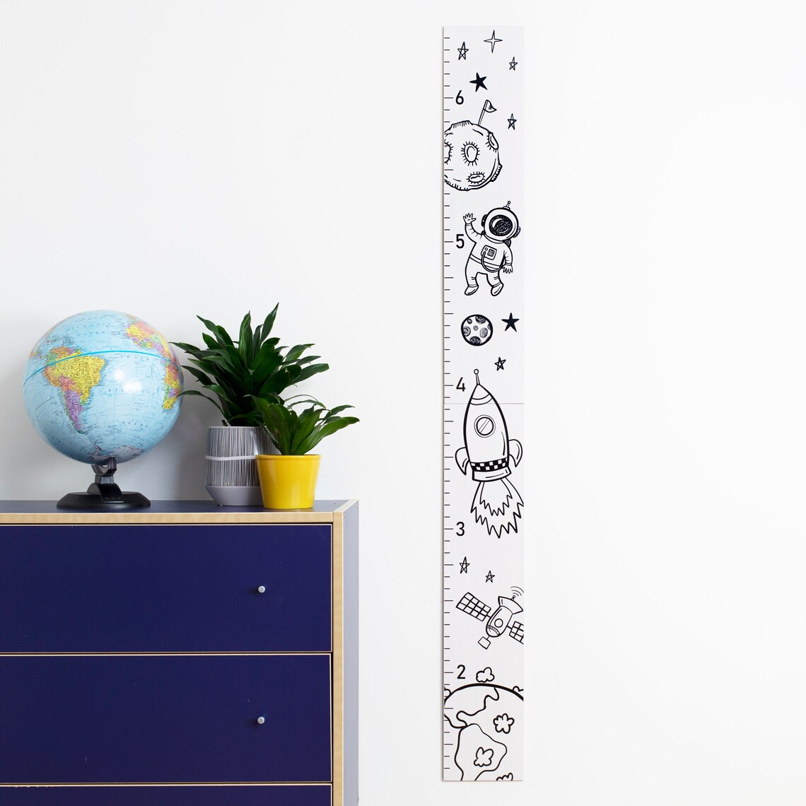 Space Planet Growth Chart / Height Chart Boys / Personalized - Etsy
