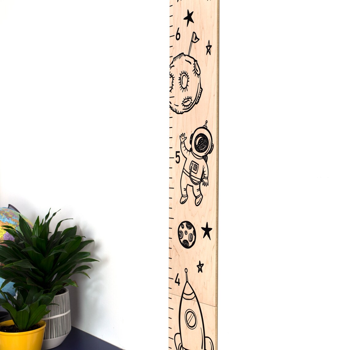 Space Planet Growth Chart / Height Chart Boys / Personalized - Etsy