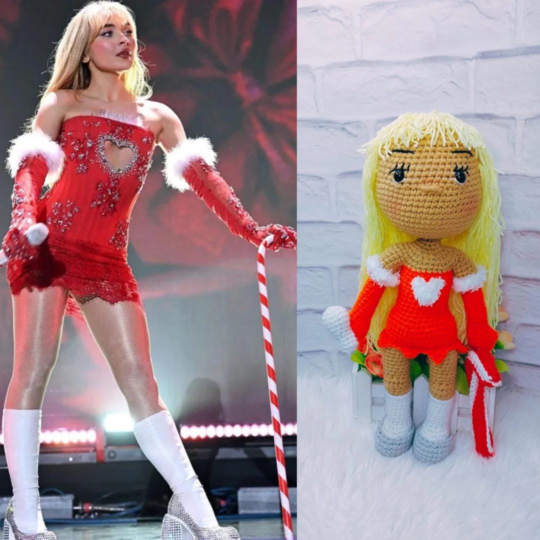 Sabrina Carpenter Crochet Pattern, Pdf Amigurumi Sabrina Carpenter ...
