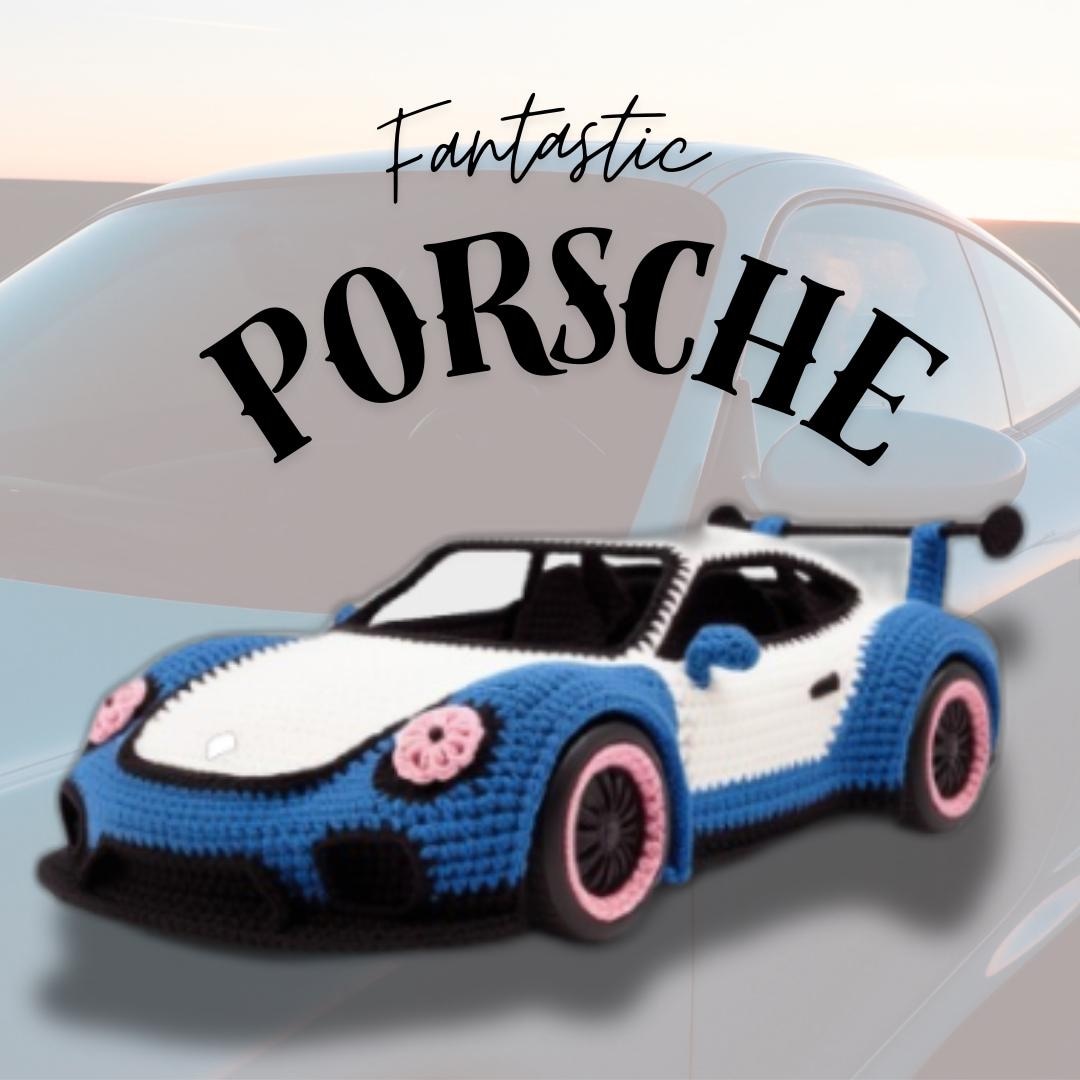 Porsche Amigurumi Crochet Pattern, Sports Car Amigurumi, Crochet ...