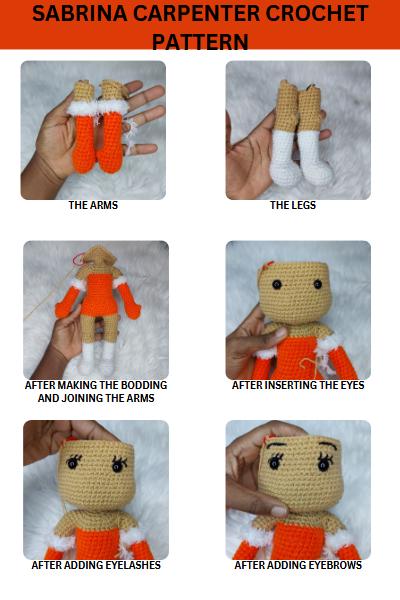 Sabrina Carpenter Crochet Pattern, Pdf Amigurumi Sabrina Carpenter ...