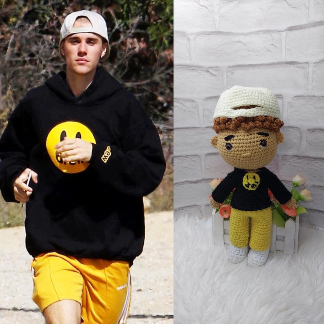 Justin Bieber Crochet Pattern, Crochet Pattern Pdf, Pop Star Pdf, Pop ...