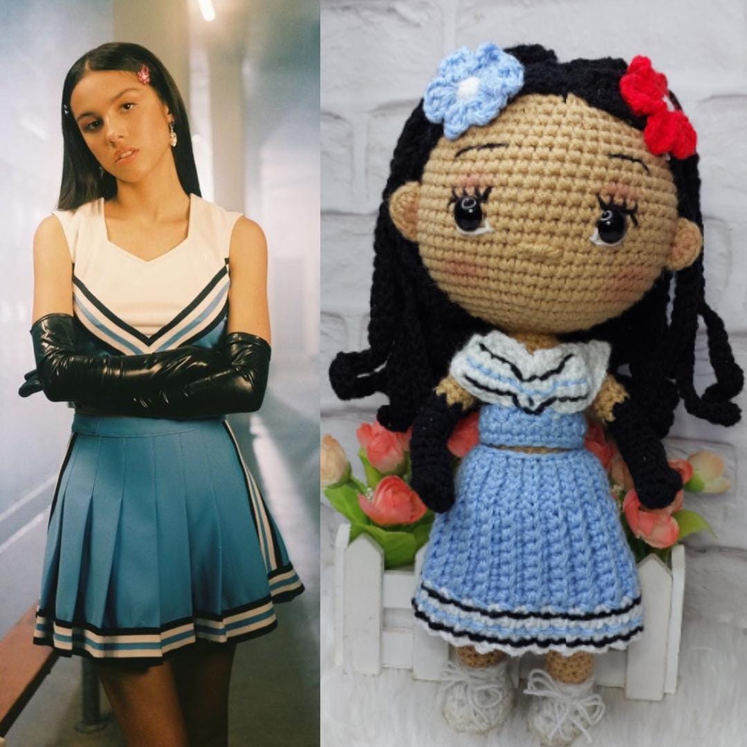 Olivia Rodrigo Amigurumi Crochet Pattern, Pop Star Doll Pattern Pdf ...