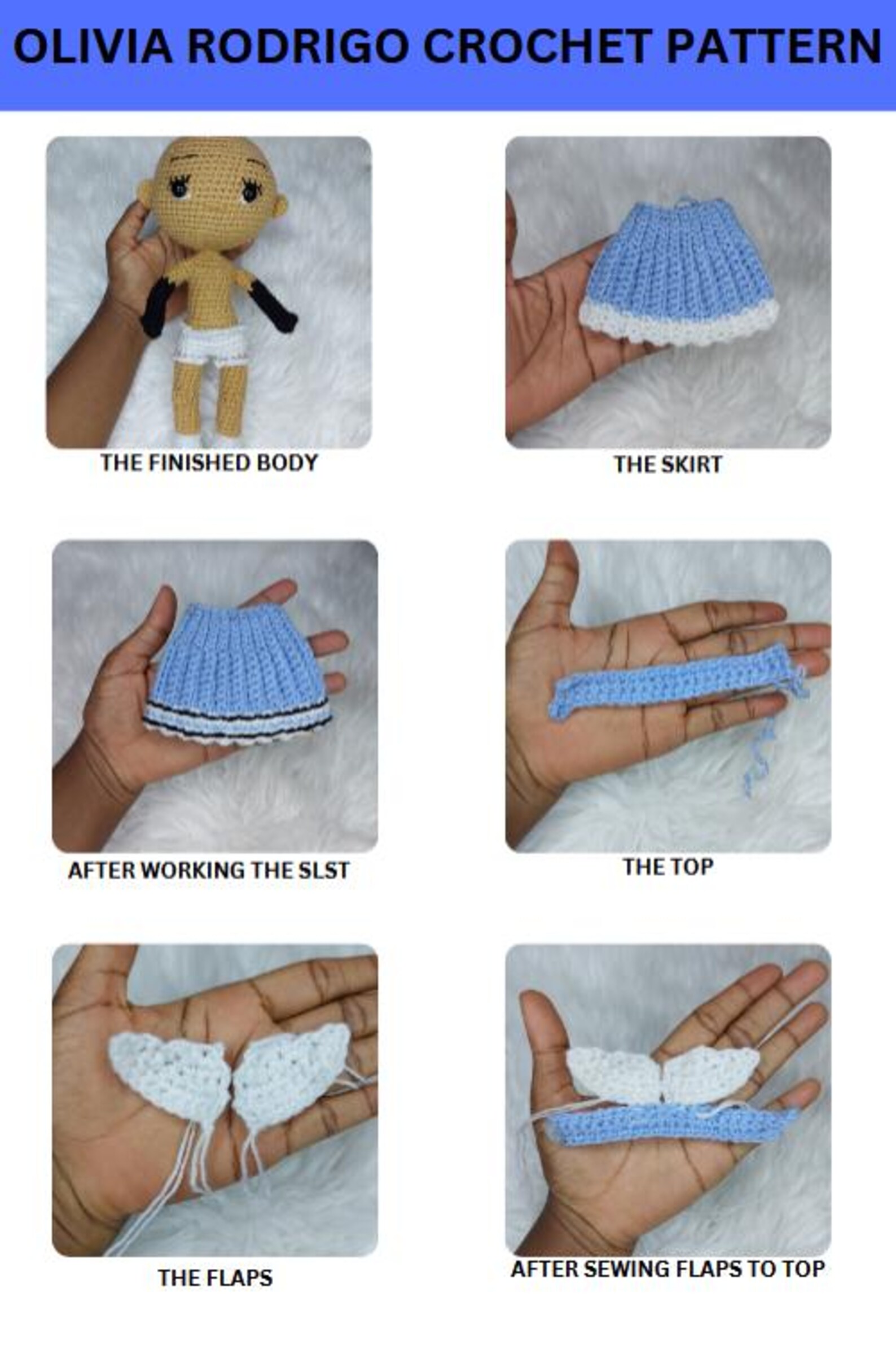 Olivia Rodrigo Amigurumi Crochet Pattern, Pop Star Doll Pattern Pdf ...