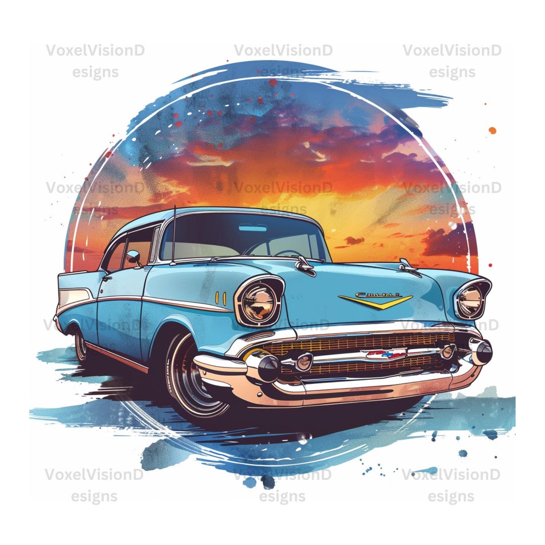 10 Vintage Cars Clipart Classic & Retro Car Illustrations Timeless ...
